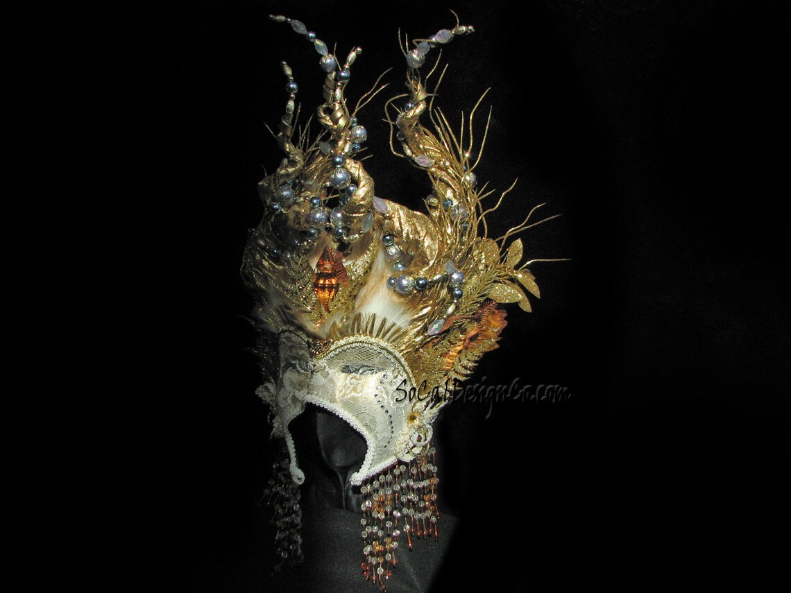 Fantasy Headdress Fantasy Festival Mask Fantasy Headpiece - Etsy