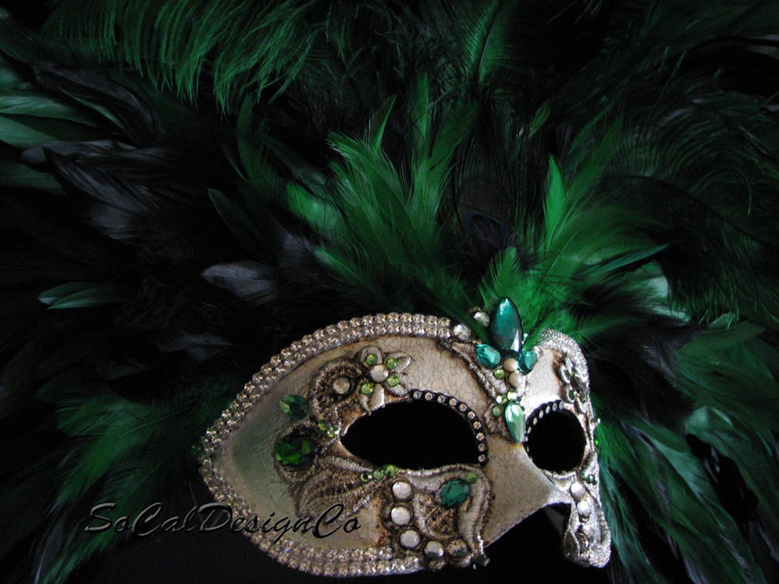 Custom Feather Mask Masquerade Mask Order a Custom Mask - Etsy