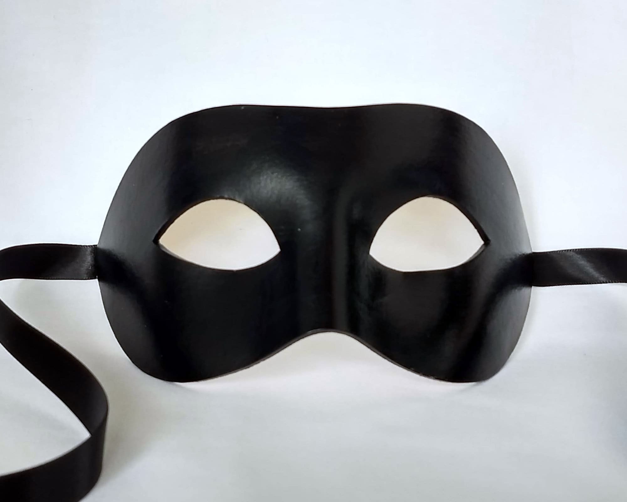 Plain Black Masquerade Masks