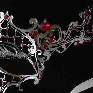 Silver Masquerade Mask, Metal Mask, Phantom of the Opera Mask ...