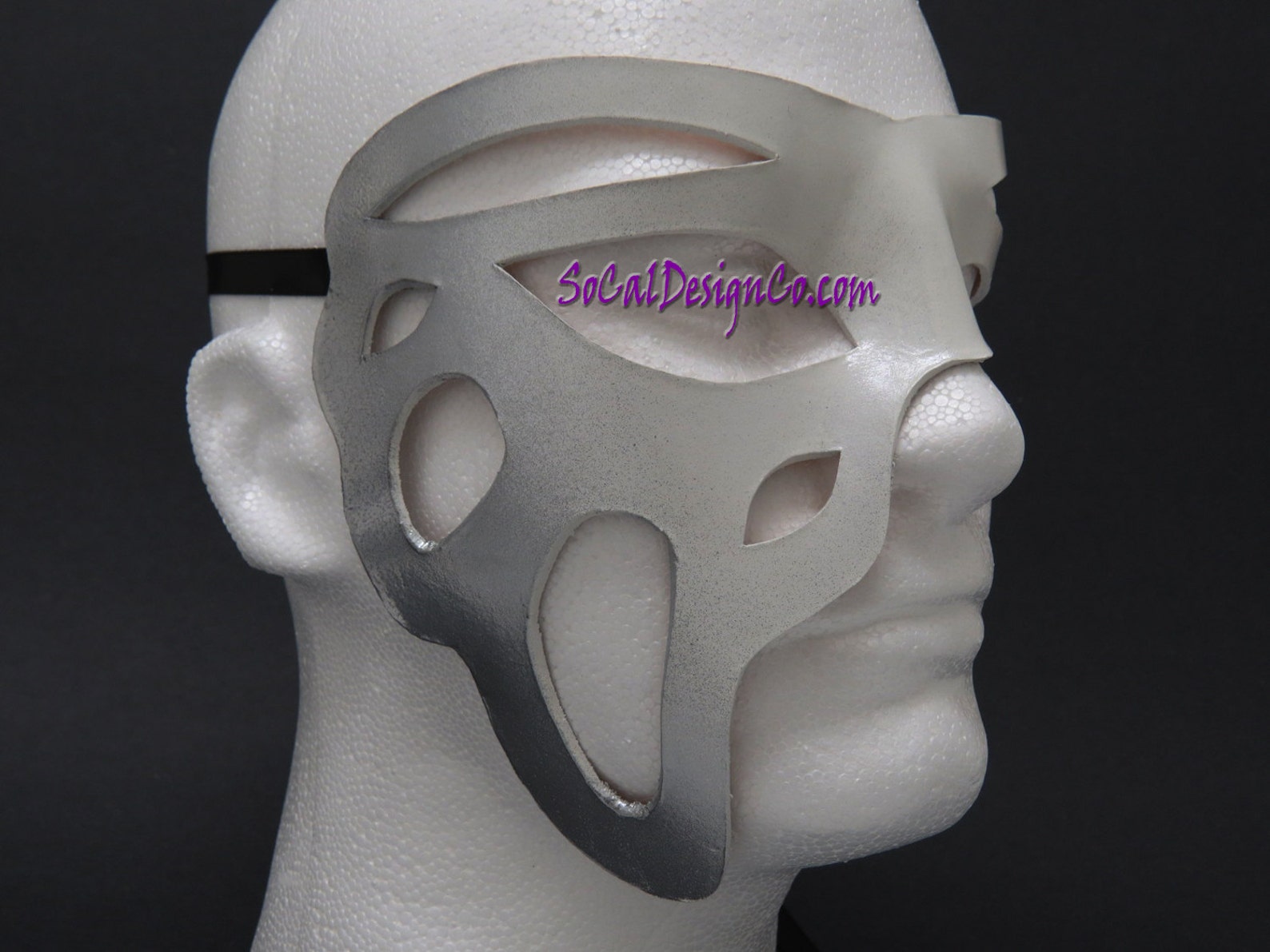 Mens Masquerade Mask White Leather Mask Halloween Mask - Etsy