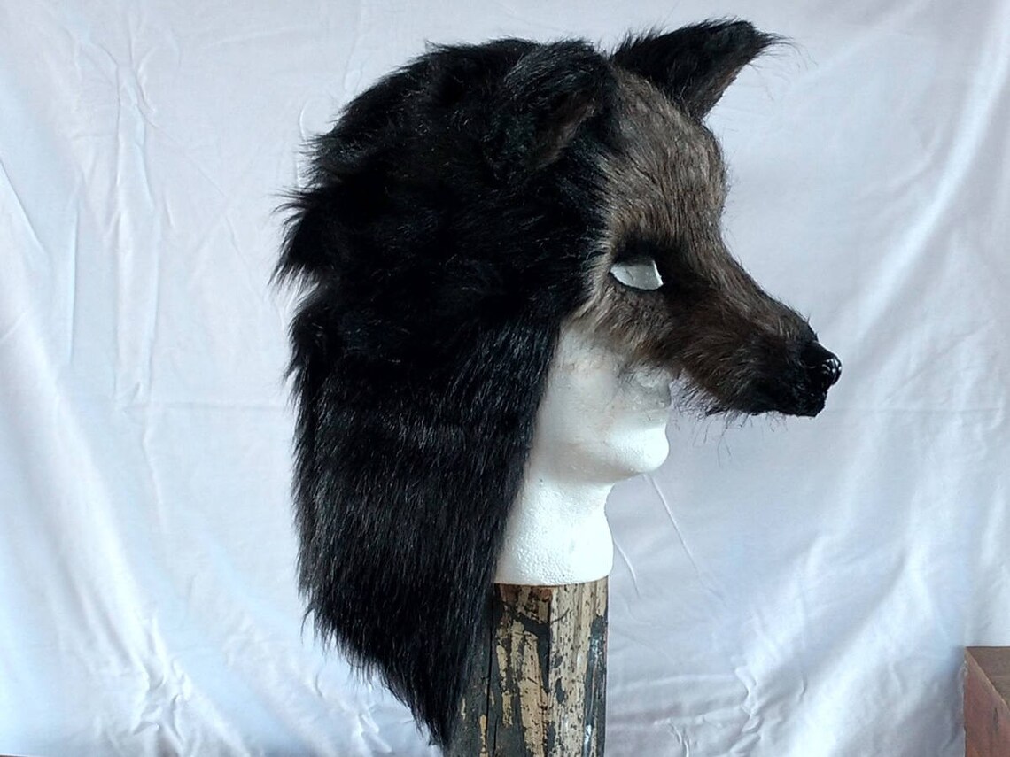 Realistic Wolf Mask Wolf Mask Custom Wolf Mask Grey Wolf | Etsy