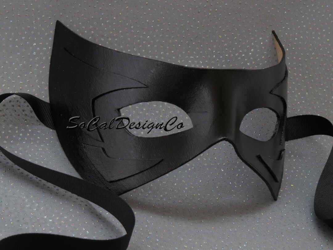 Masquerade Mask Men, Black, Leather Mask, Mens Masquerade Mask, Leather ...