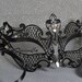 Masquerade Masks Woman Black Metal Mask Laser Cut Mask - Etsy