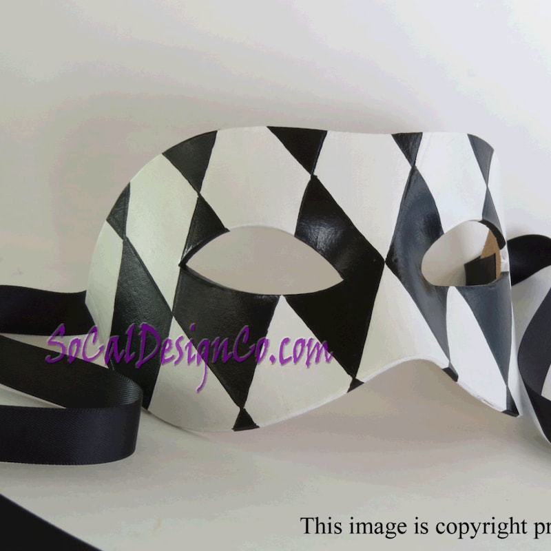 Harlequin Mask - Etsy