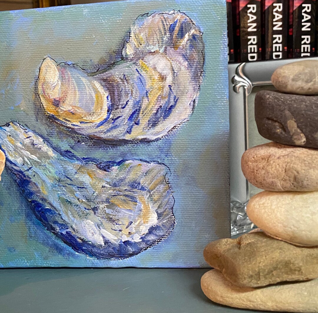 Shells. Original Small Paintings by N Taylor Collins. Shown Are a ...