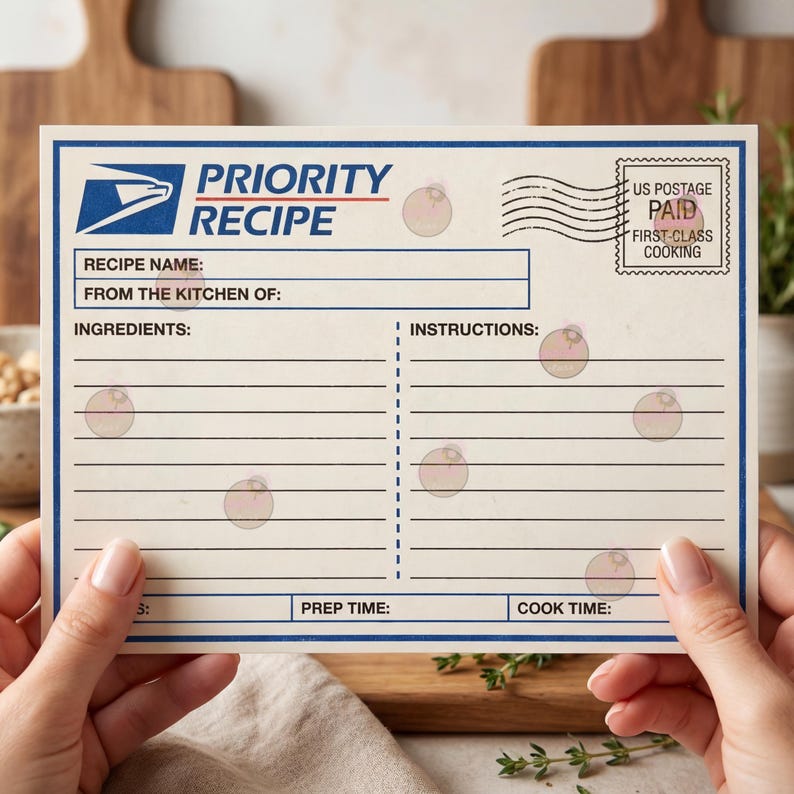 USPS Recipe Cards | Handwritten Recipes | Housewarming Gift | Stylish ...