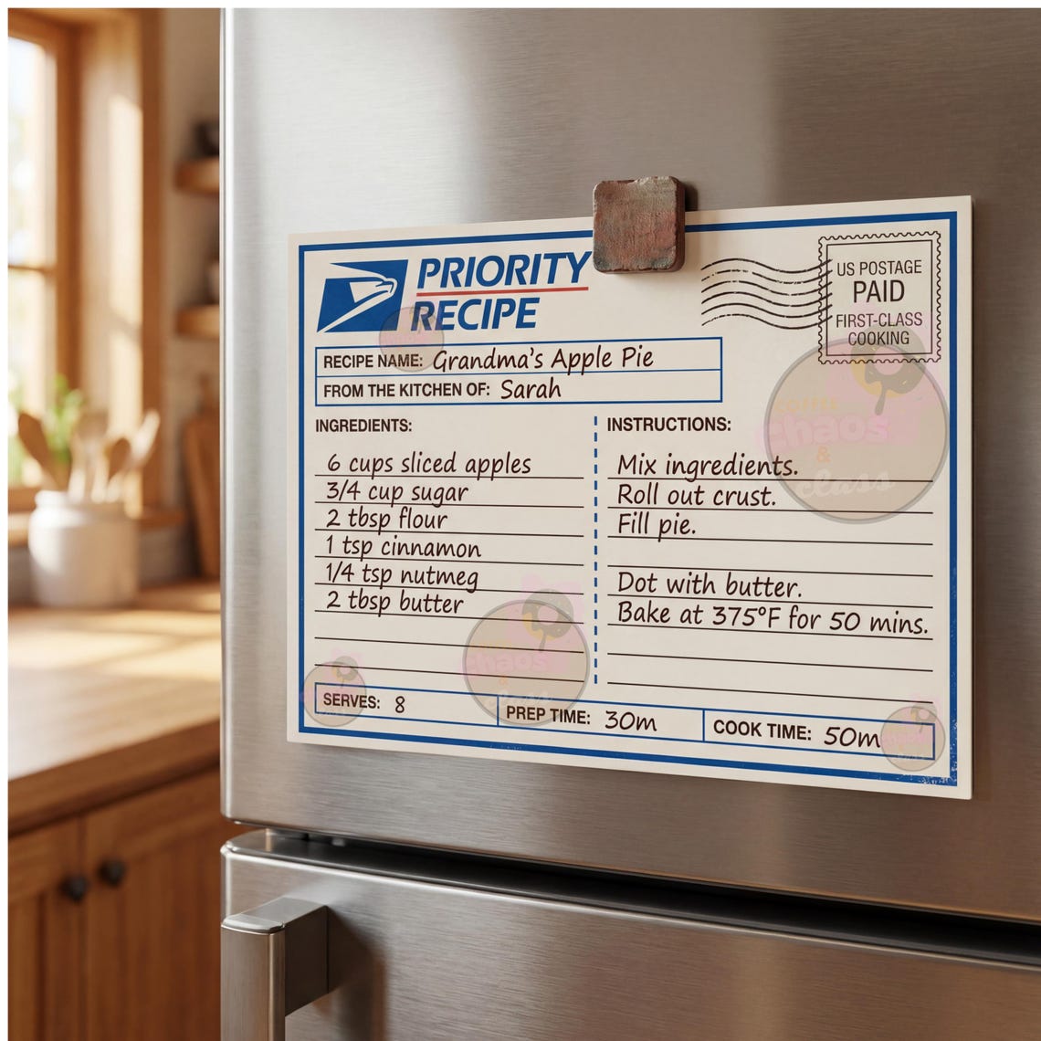 USPS Recipe Cards | Handwritten Recipes | Housewarming Gift | Stylish ...