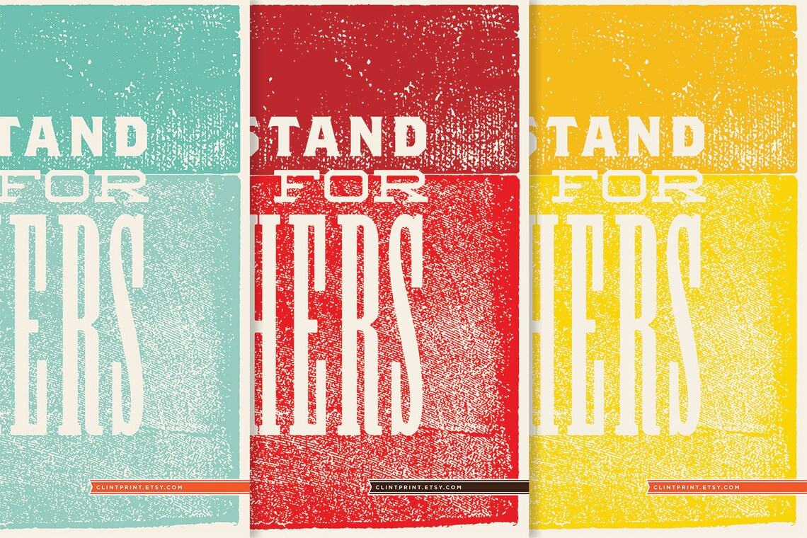 Stand up Printable Poster - Etsy