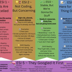 ESI Triage Cheat Sheet | Emergency Room Nurse Humor | ER Digital ...