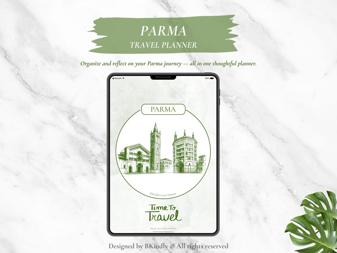 Parma Travel Planner for Goodnotes | Printable Itinerary | Vacation ...