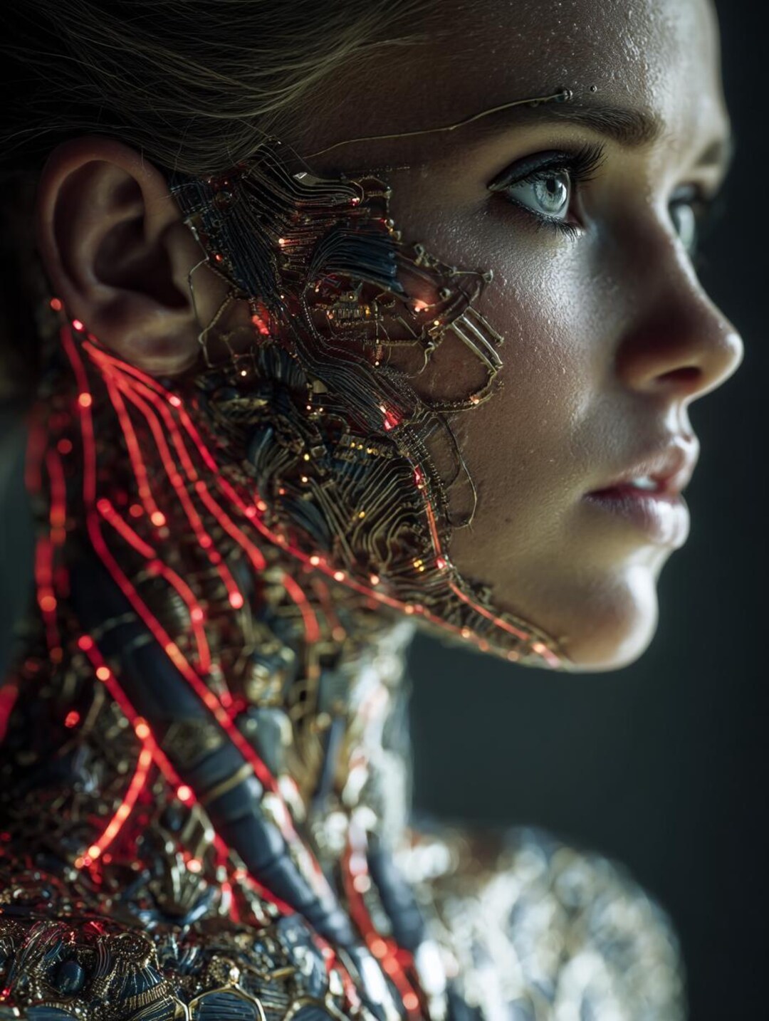Futuristic AI Cyborg Wall Art Print - Etsy