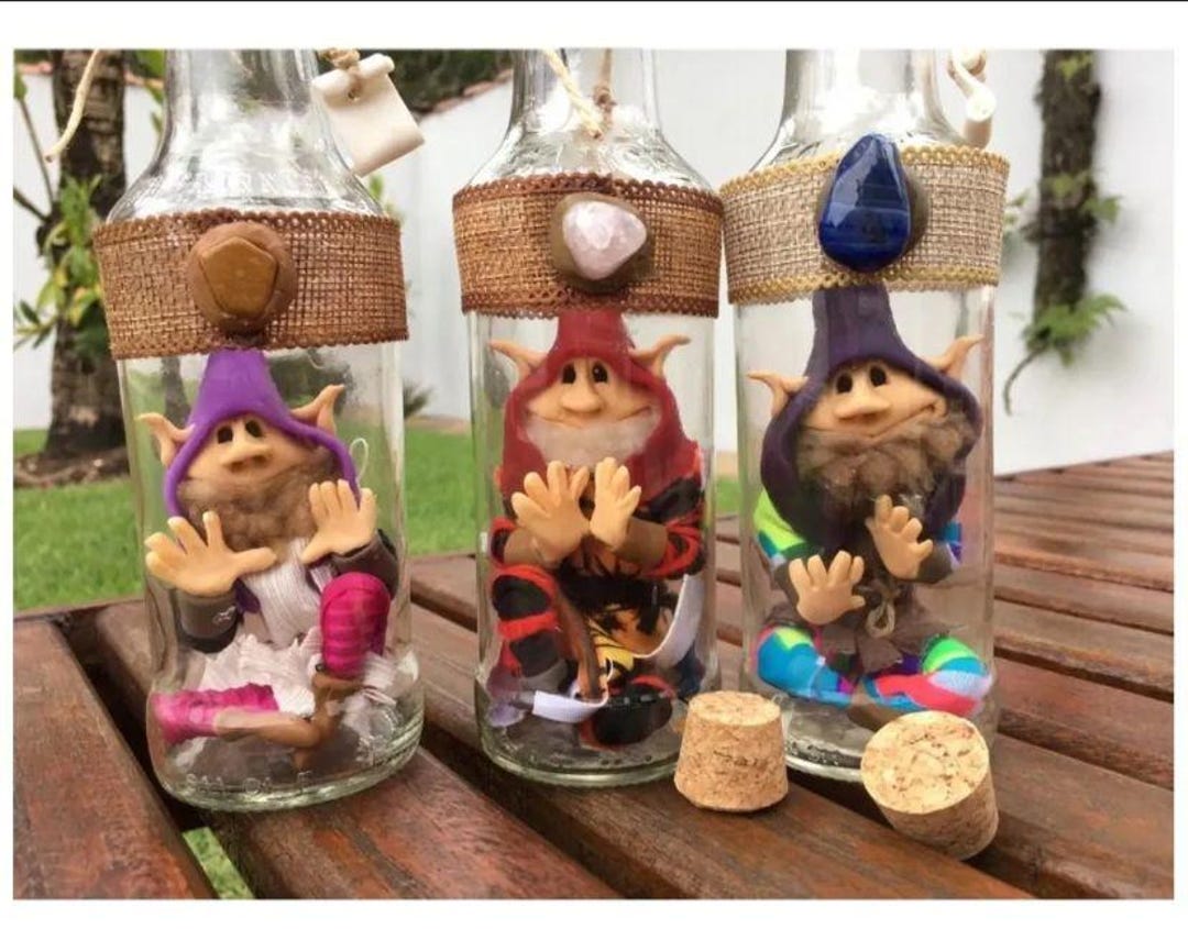 Garraduende – Mystical Bottle Gnome From São Tomé Das Letras, brazil - Etsy