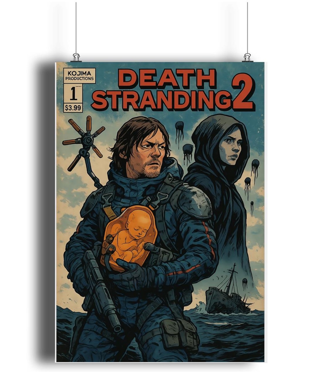 Death Stranding 2 Comic Cover Kojima Production - Etsy