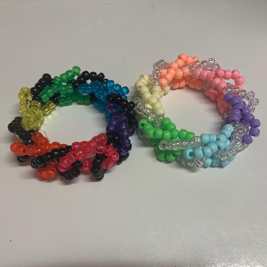 Rainbow Pride Interlocking Kandi Cuff - Etsy