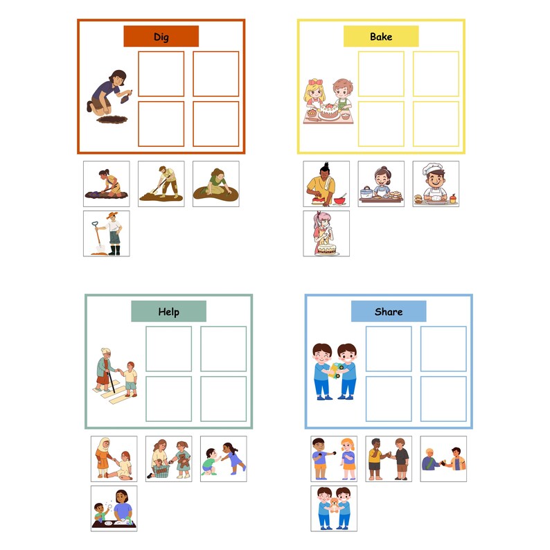 Verb Sorting Activity | Action Words Sorting Cards | Verbs Worksheets ...