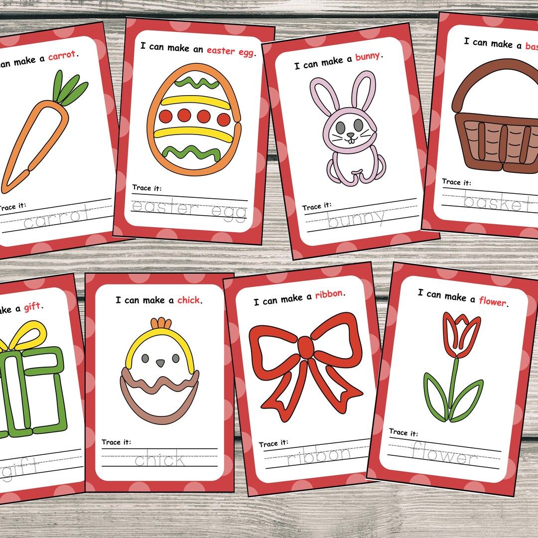 Easter Playdough Mats Printable, Easter Fine Motor Activity for Kids ...