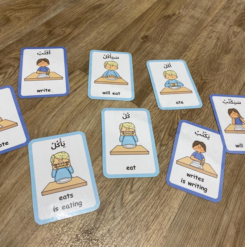 56 Arabic Verbs Flashcards, Past, Present, Future & Imperative Tense ...