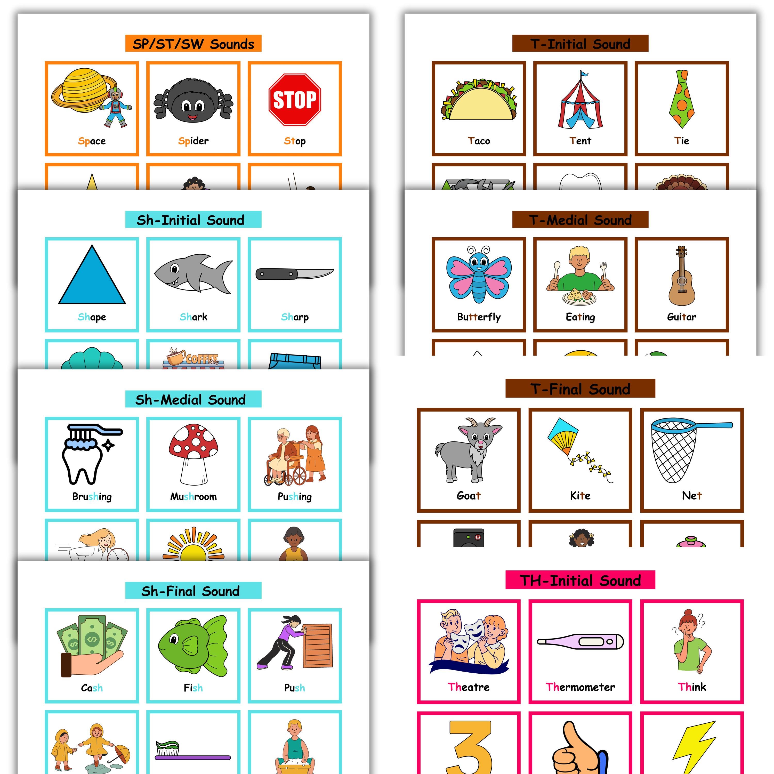 Speech Articulation Flashcards Mega Bundle, 402 Printable Speech ...
