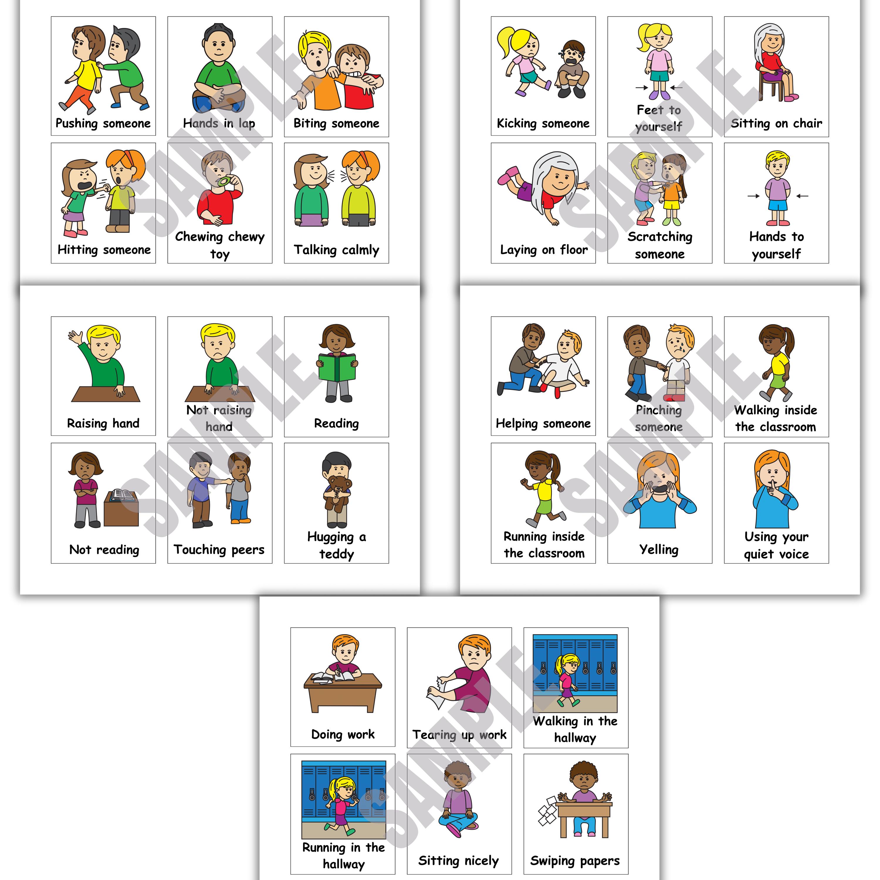 Printable Behavior Sorting Activity, Good Choice Vs Bad Choice ...