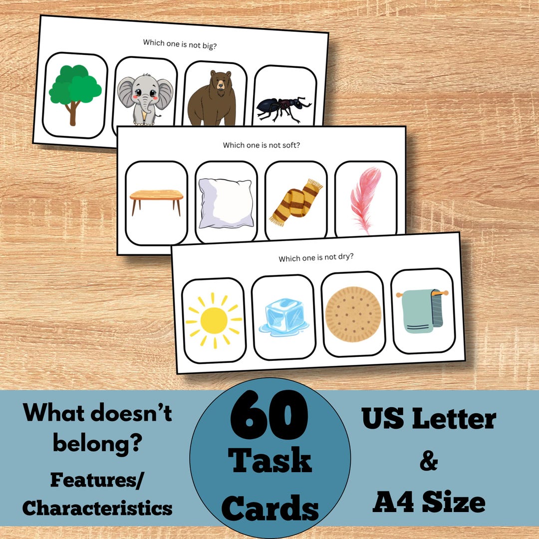 What Doesn’t Belong? Features/characteristics Cards, Language ...
