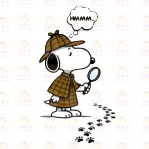 Detective Snoopy Png Pdf Cmyk Svg Jpg File 3375x3375 - Etsy