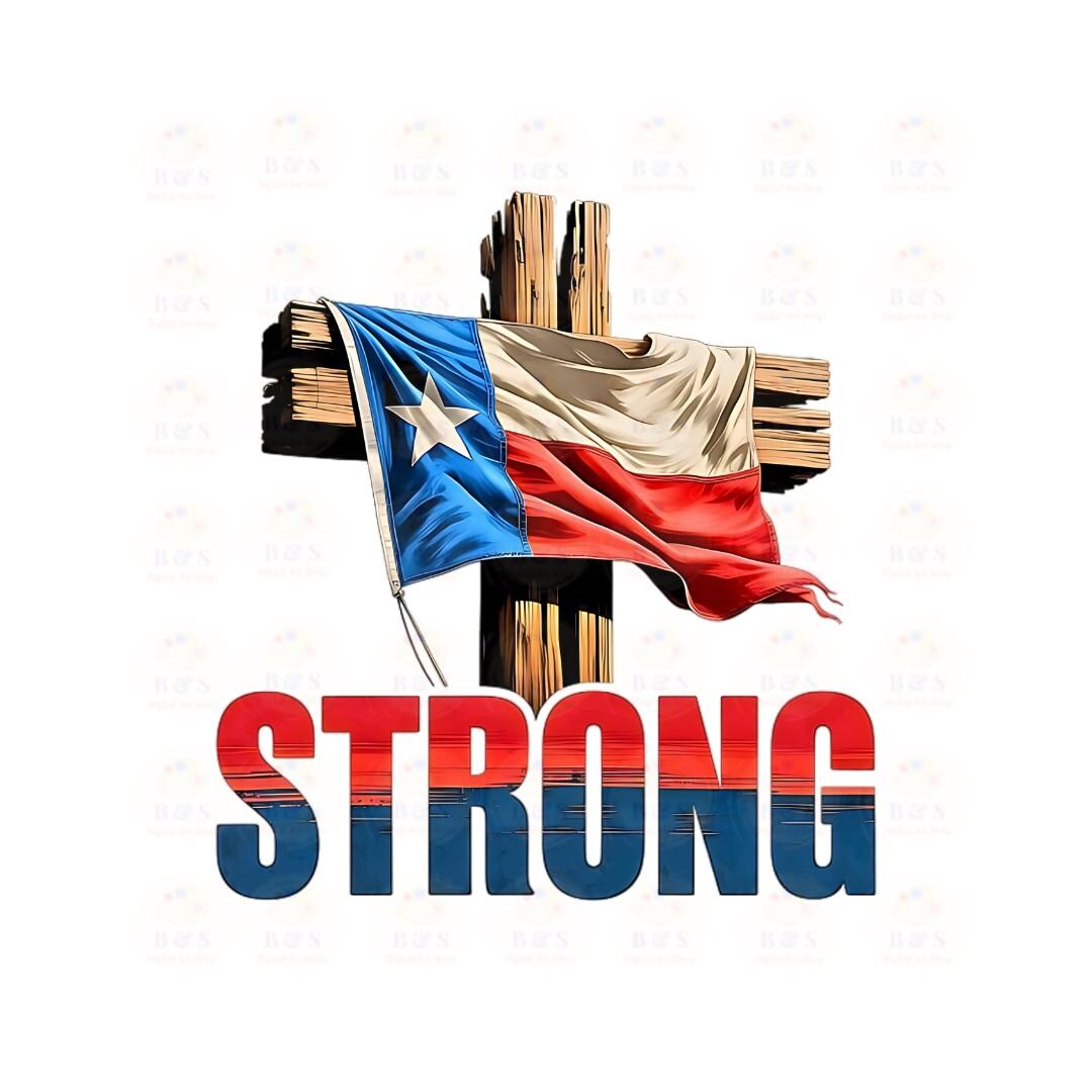 Texas Flag Cross Strong Design Svg Png Jpg Pdf 3375x3375 - Etsy