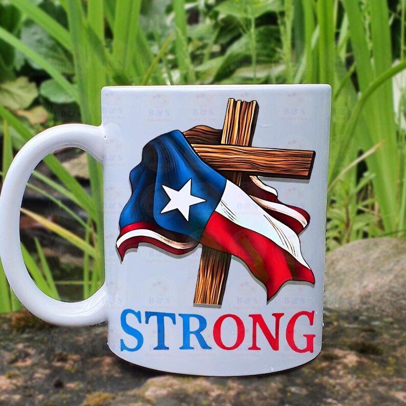 Texas Flag Cross Strong Design Svg Png Jpg Pdf 3375x3375 - Etsy