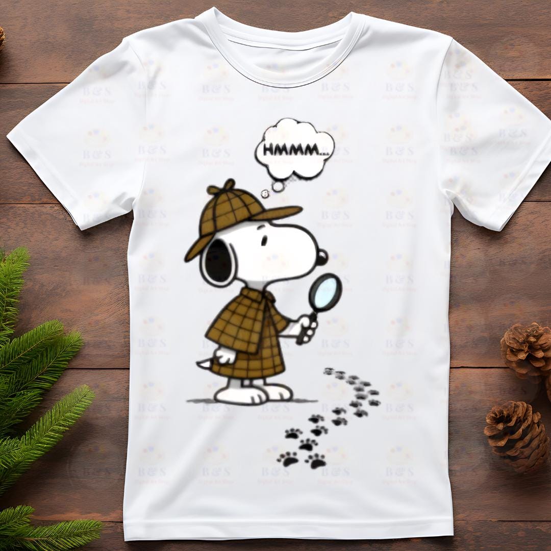 Detective Snoopy Png Pdf Cmyk Svg Jpg File 3375x3375 - Etsy
