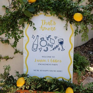 DIGITAL DOWNLOAD ONLY: Lemon Themed Engagement Party Welcome Sign - Etsy