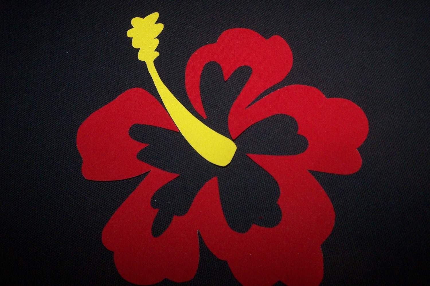 Hibiscus Flower Iron on Parch Fabric Applique, Pink, Red, Purple ...