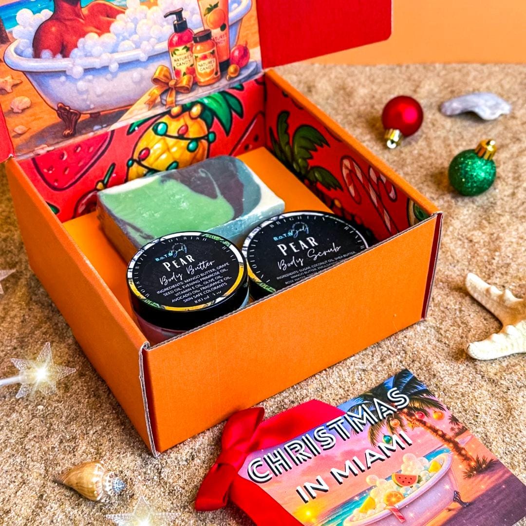 Luxury Pear Self Care Gift Box for Women | Christmas in Miami ...