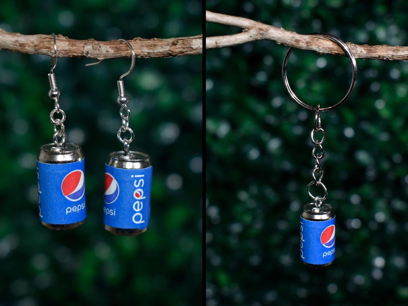 Coca-cola, Pepsi, Sprite, Starbucks Earrings & Keyrings! Silly Soft ...