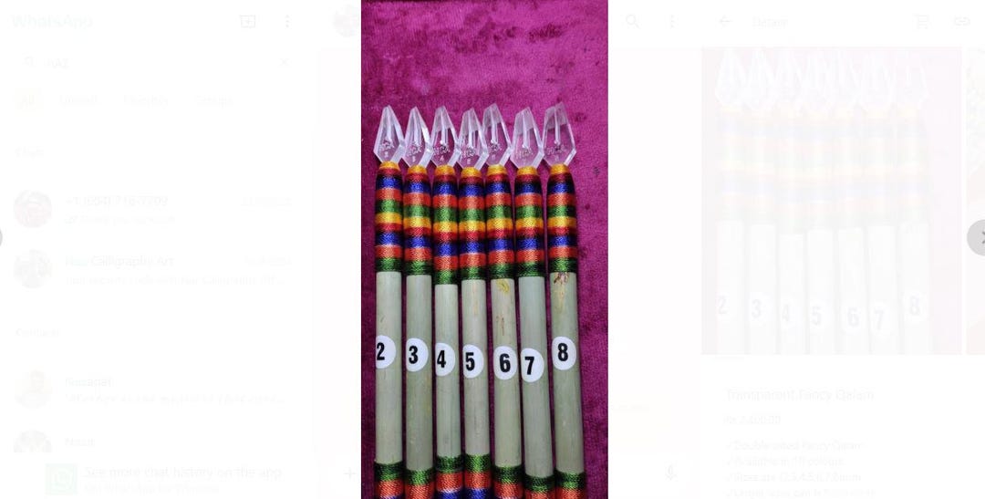 Calligraphy Qalam Set: 7 Wooden Nib Pens for Arabic & Urdu Khatati - Etsy