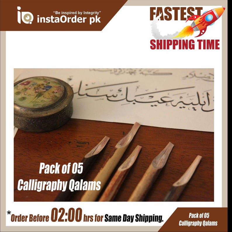 Calligraphy Qalams: Bamboo Pens for Arabic & Urdu Khatati - 25 Pcs - Etsy