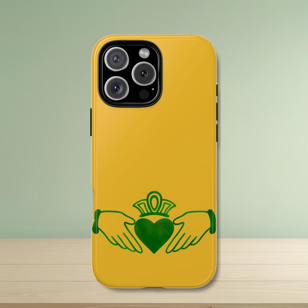 Tough Case Irish Claddagh Symbol Gold and Green Design Phone Cover ...