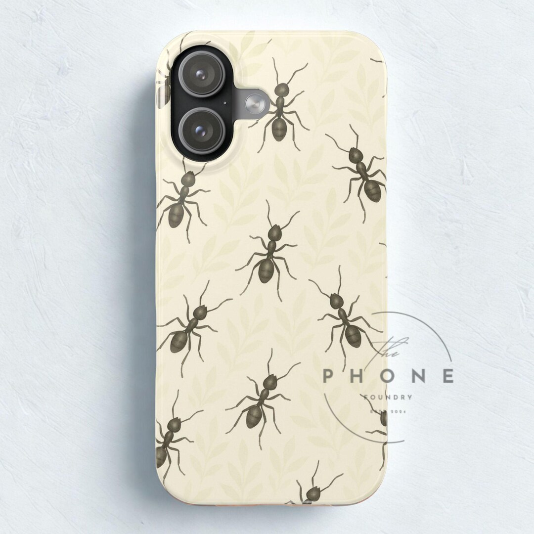 Marching Ant Pattern Slim Phone Case, Realistic Insect Art, Minimalist ...