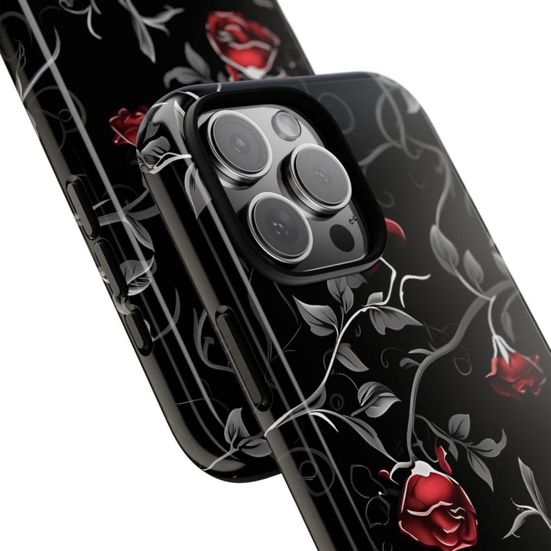 Mystical Red Roses Tough Phone Case - Compatible With Iphone, Samsung ...