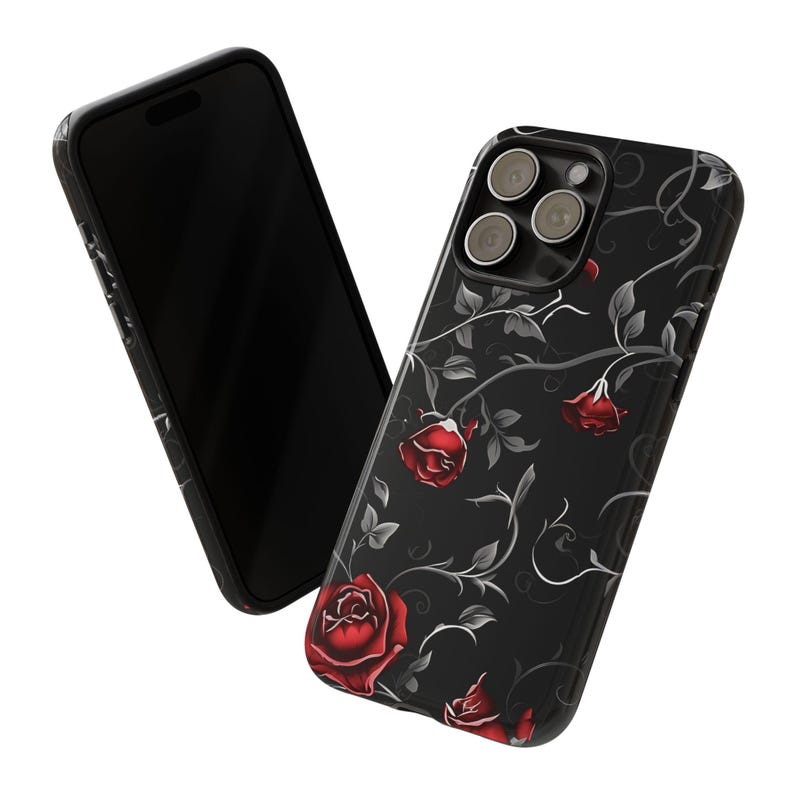 Mystical Red Roses Tough Phone Case - Compatible With Iphone, Samsung ...