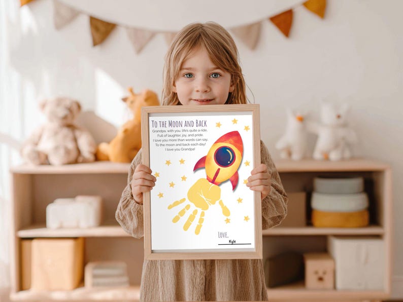 Grandpa Handprint Art, Grandparent’s Day Handprint Printable, Father’s ...