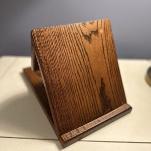 Personalized Oak Wood Book Holder and Tablet Stand for the Book Lover ...