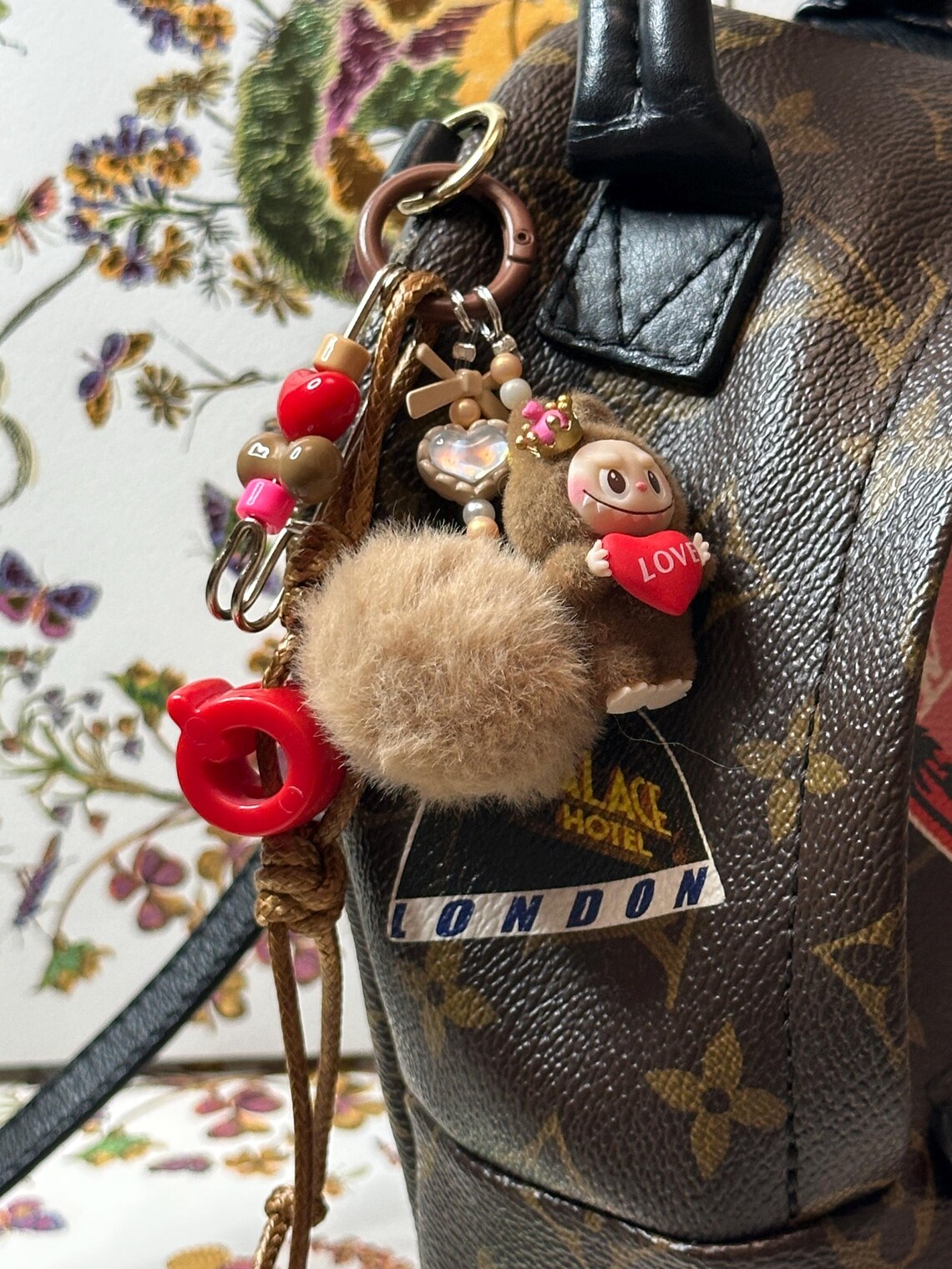 Key Chain / Bag Charm With Heart - Oneonhandmade - Etsy UK