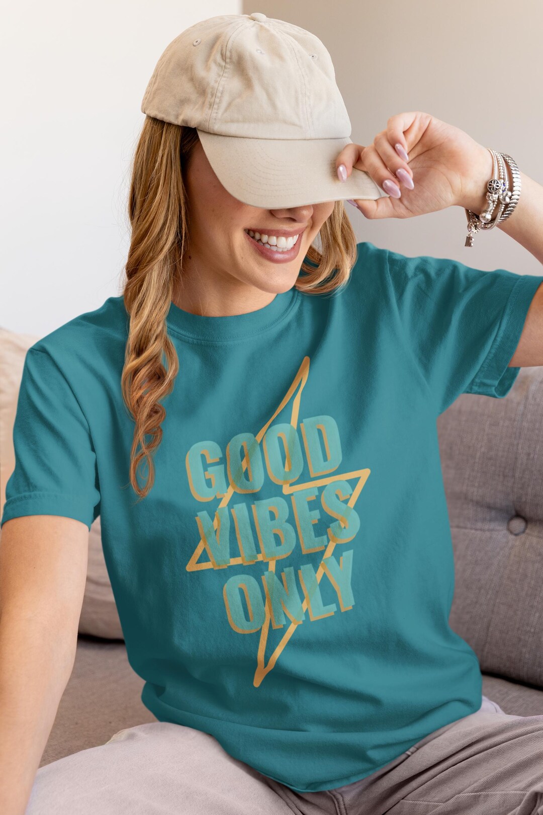 Good Vibes Only T-shirt | Retro Positive Vibes Tee | Motivational ...