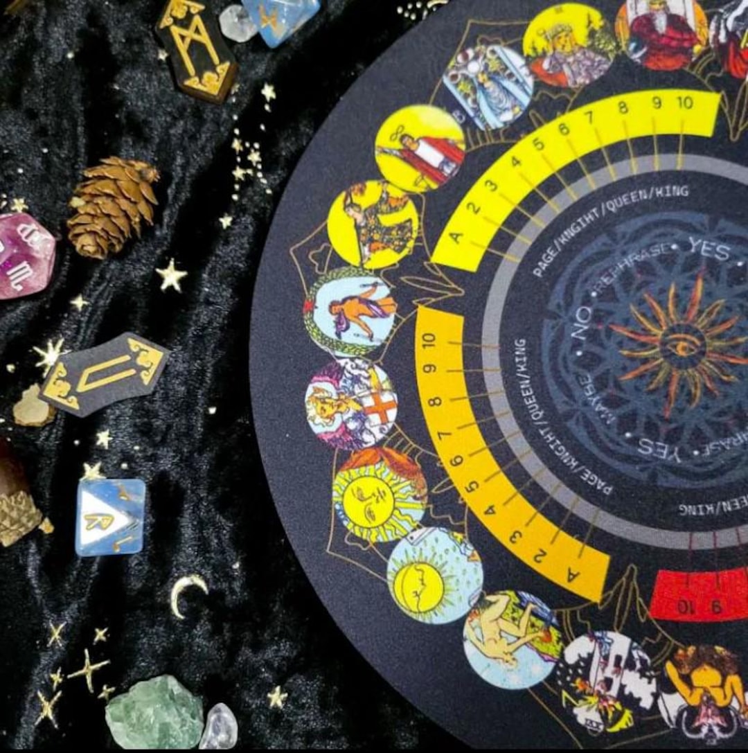 Major Arcana Pendulum Board – Circular Tarot Divination Tool - Etsy