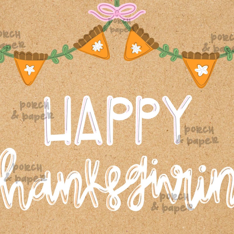 Thanksgiving Banner - Etsy
