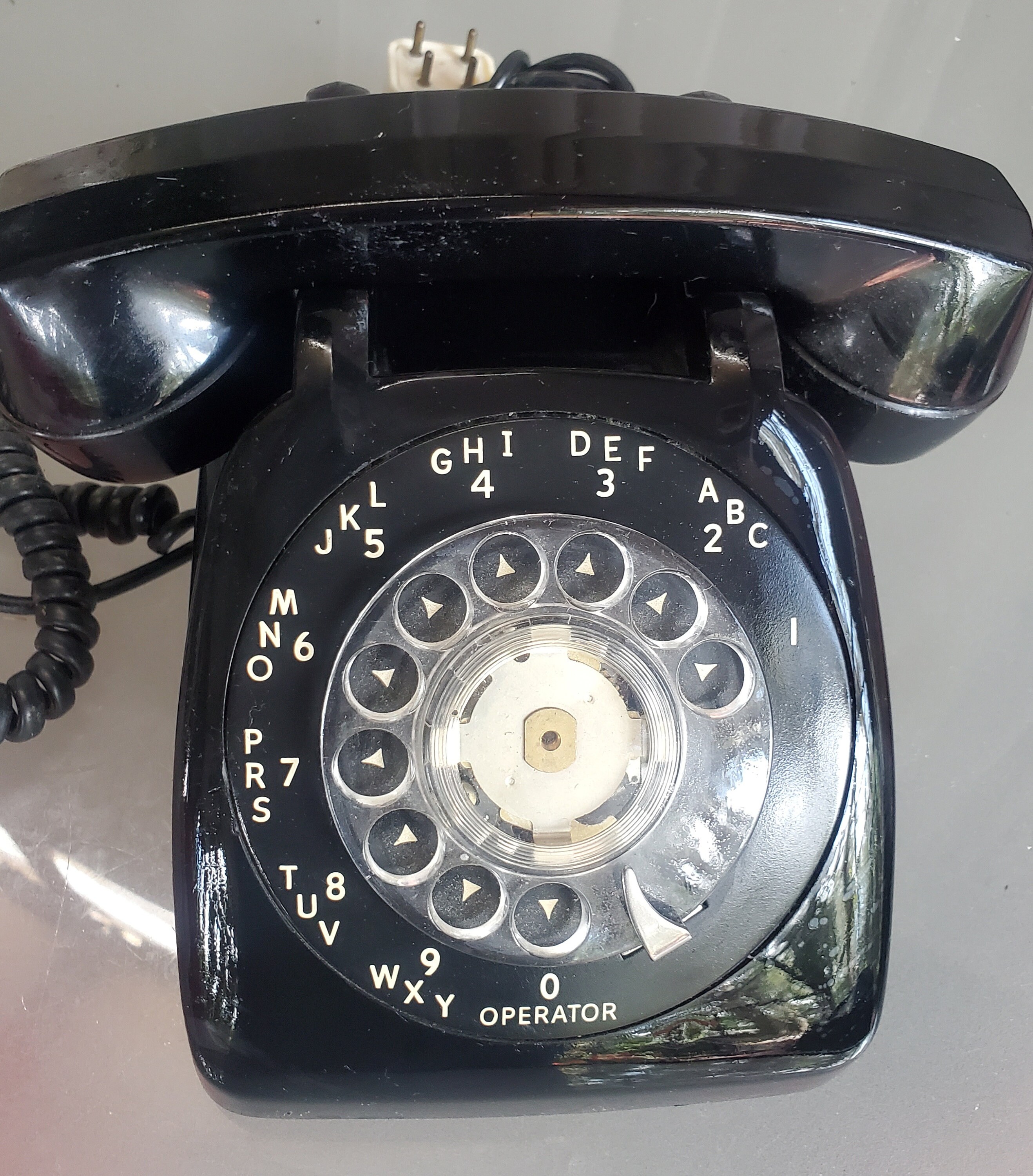Vintage Black Telephone, Display Piece, Theater Prop, Chunky Funky ...