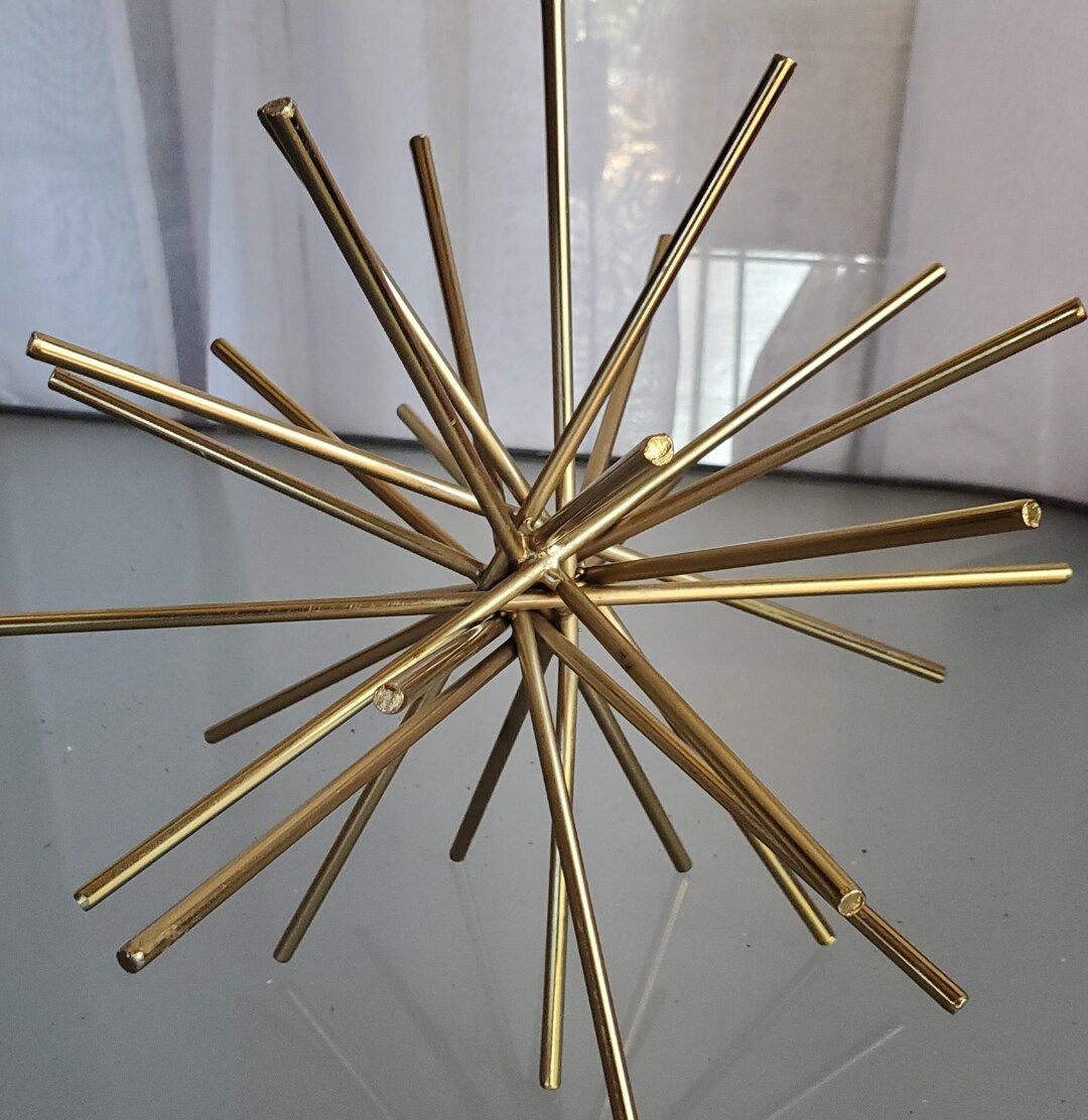 Atomic MCM Urchin Gold Metal Home Décor, Vintage, Table Top Décor, Fun ...