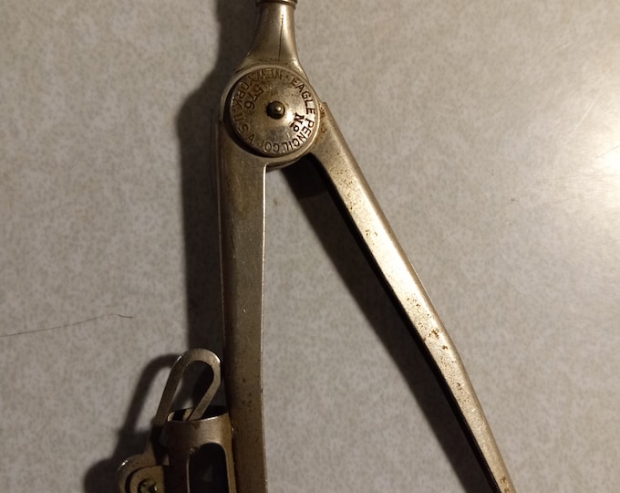 Eagle Pencil Company Metal Compass, Vintage Drafting Art Tool, New York ...