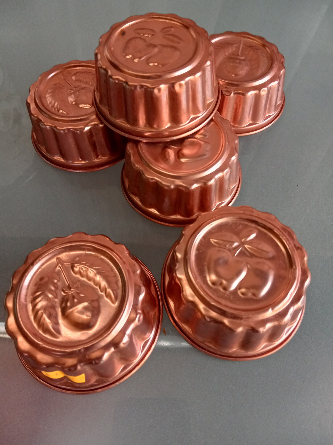 Colorcraft Copper Color Aluminum Jell-o Mold With Acorn and Apple ...