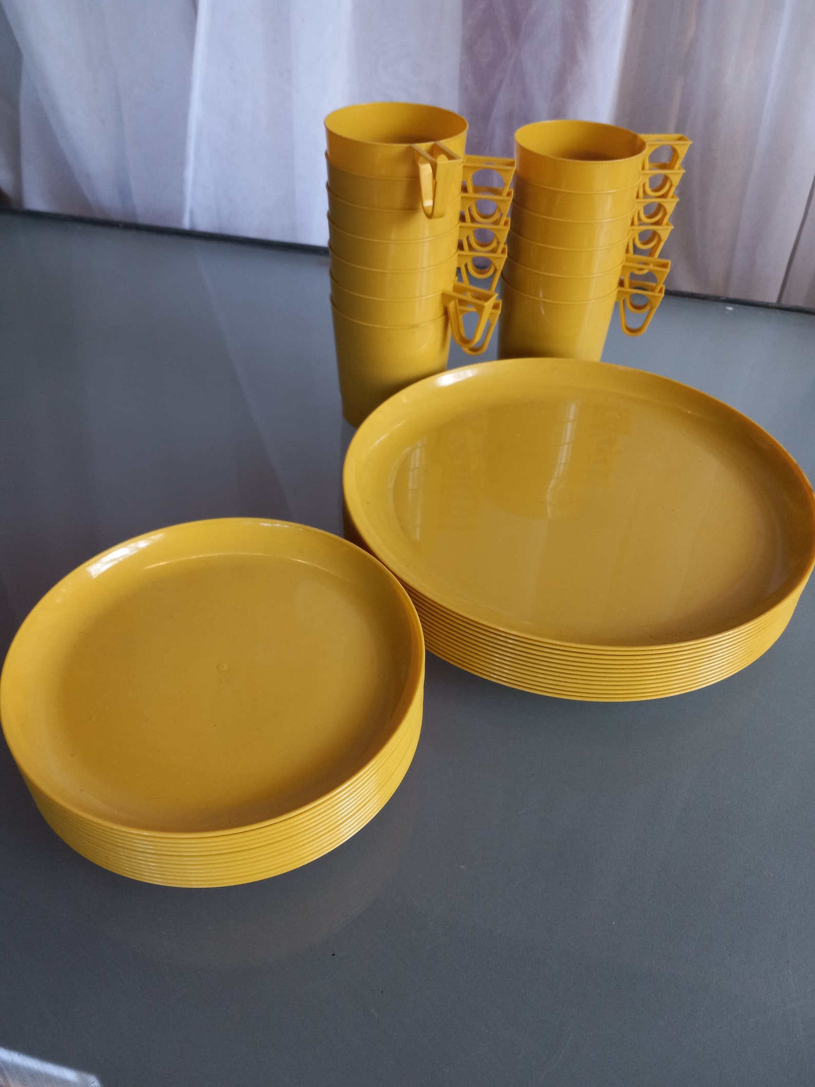 Jet Container Set of Large and Small Plates Coffee Cups - Etsy